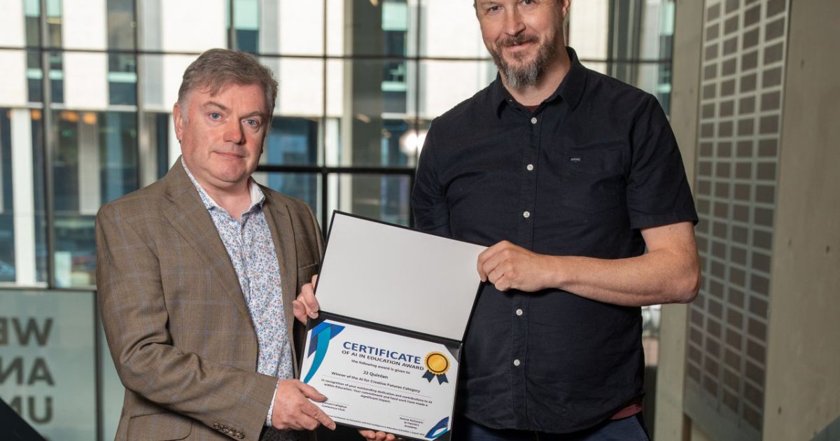 DkIT lecturer JJ Quinlan honoured for AI-driven innovation in creative ...