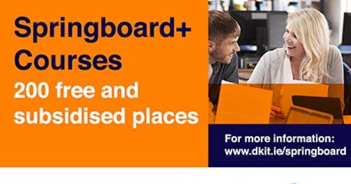 DkIT Launches Springboard & HCI Courses 2021/22 | DkIT